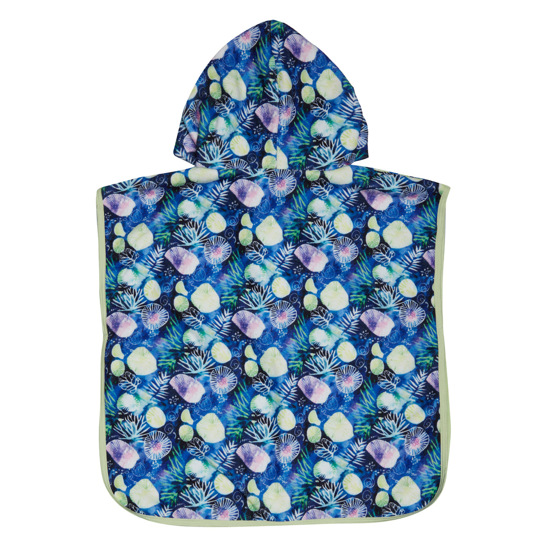 HOODED TERRY PONCHO SEASHELLS – Marie Raxevsky | Beach Couture